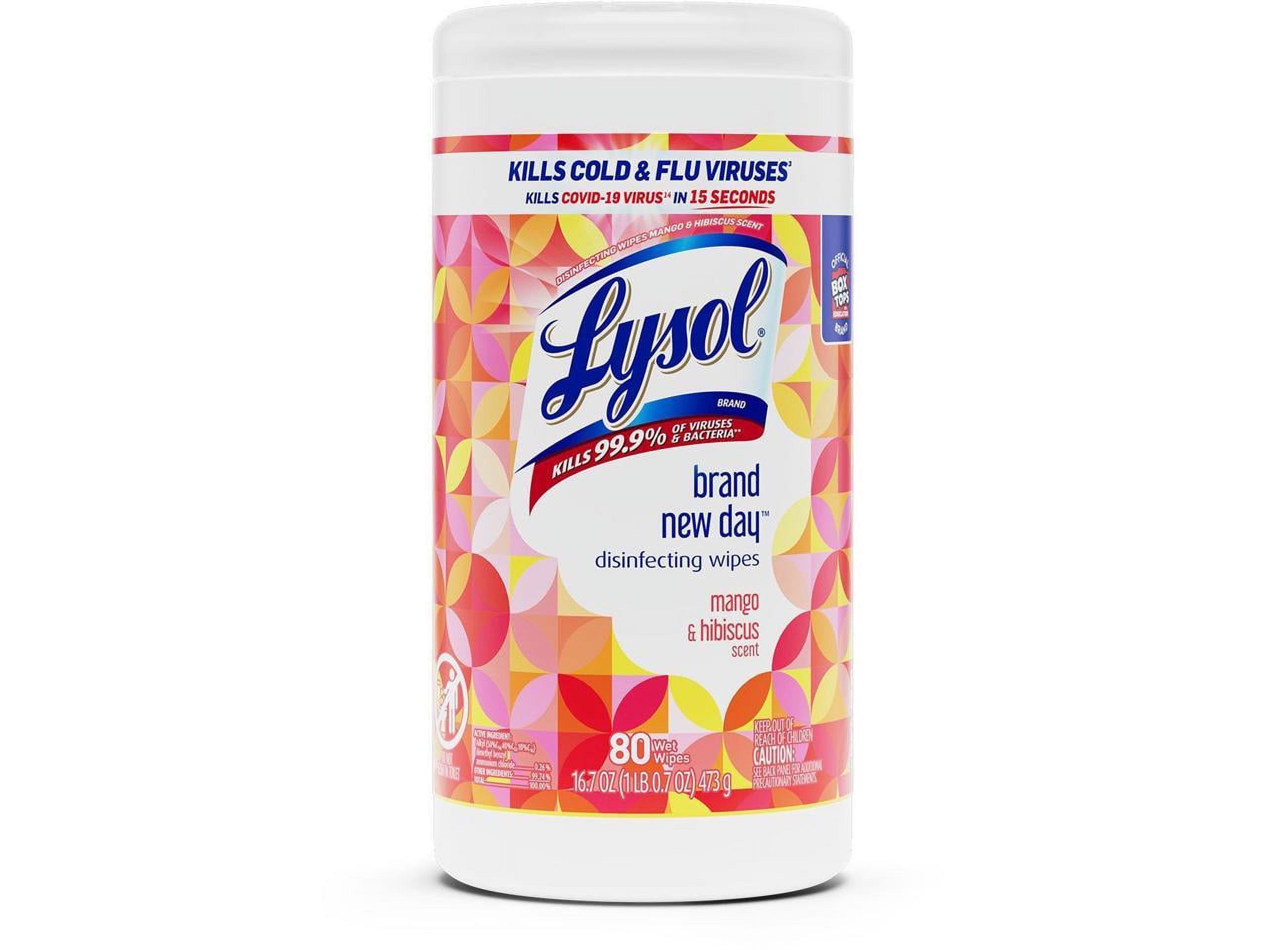 Lysol Brand New Day - Mango Scented Disinfectant Wipes, Bacteria Killer ...