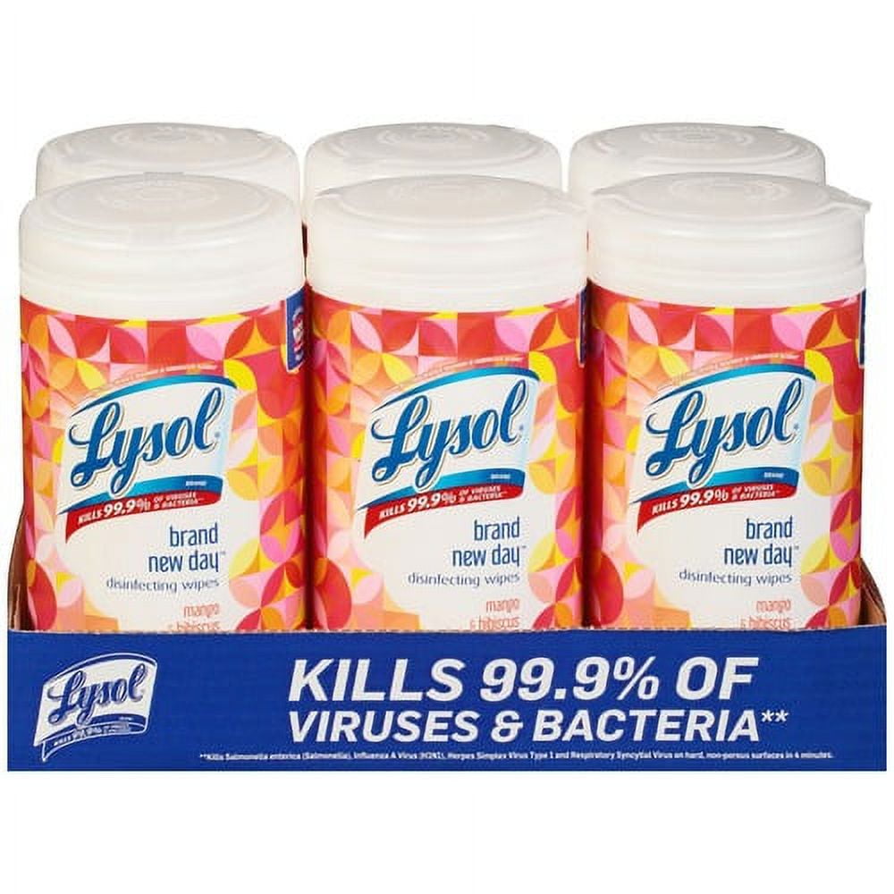Lysol Brand New Day Disinfecting Wipes - Wipe - Mango Scent - 80 ...