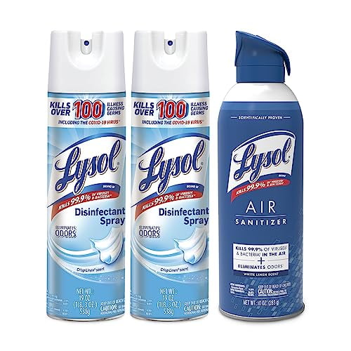 Lysol Bundle containing x2 Lysol Disinfectant Spray for Hard and Soft ...