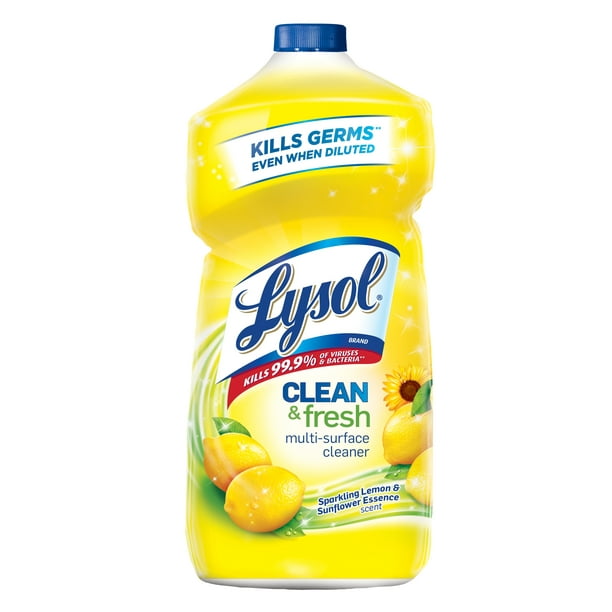 Lysol Clean & Fresh Multi-Surface Cleaner, Lemon & Sunflower, 40oz ...