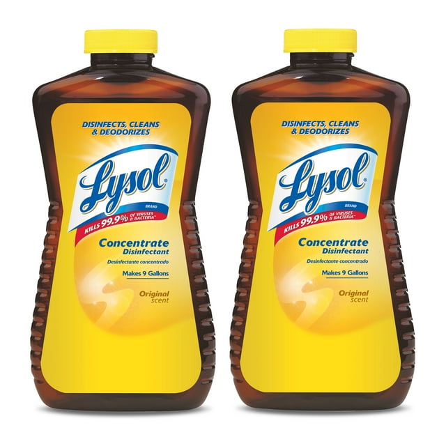 Lysol Concentrate All Purpose Cleaner Disinfectant, 12 Ounce (Pack of 2 ...