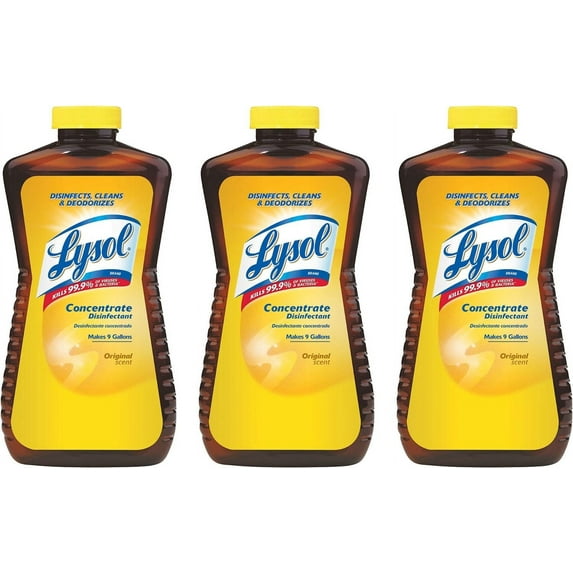 Lysol Concentrate Disinfectant Cleaner, 12 Ounce, Makes 9 Gallons, Pack ...