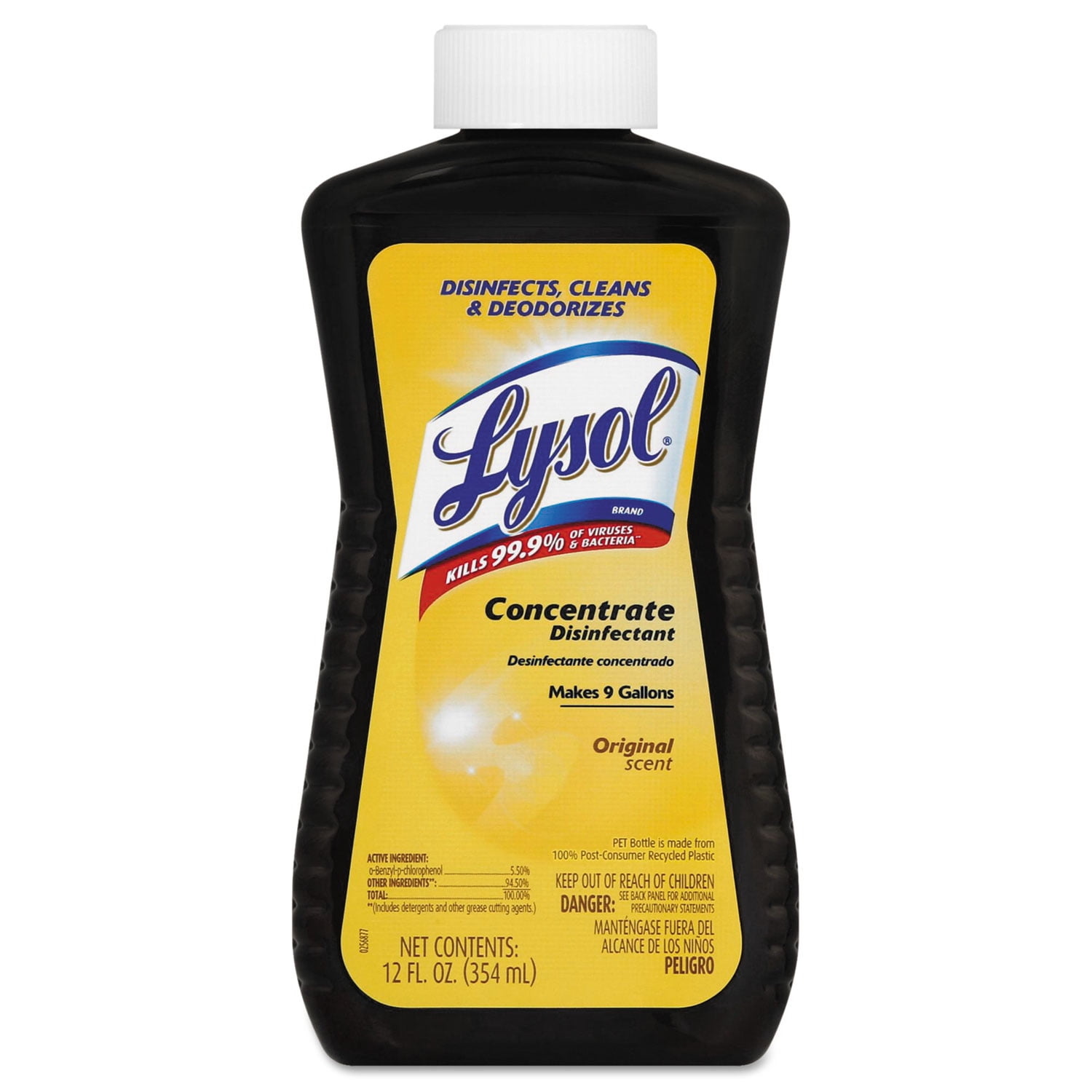 Lysol Concentrate Disinfectant, 12 oz Bottle, 6/Carton (77500 ...