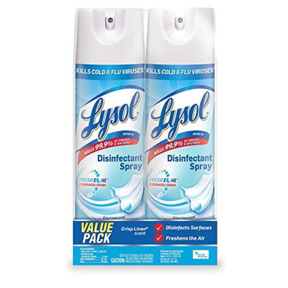 Lysol Crisp Linen Disinfectant 19 oz 2-Pack, Each - Walmart.com