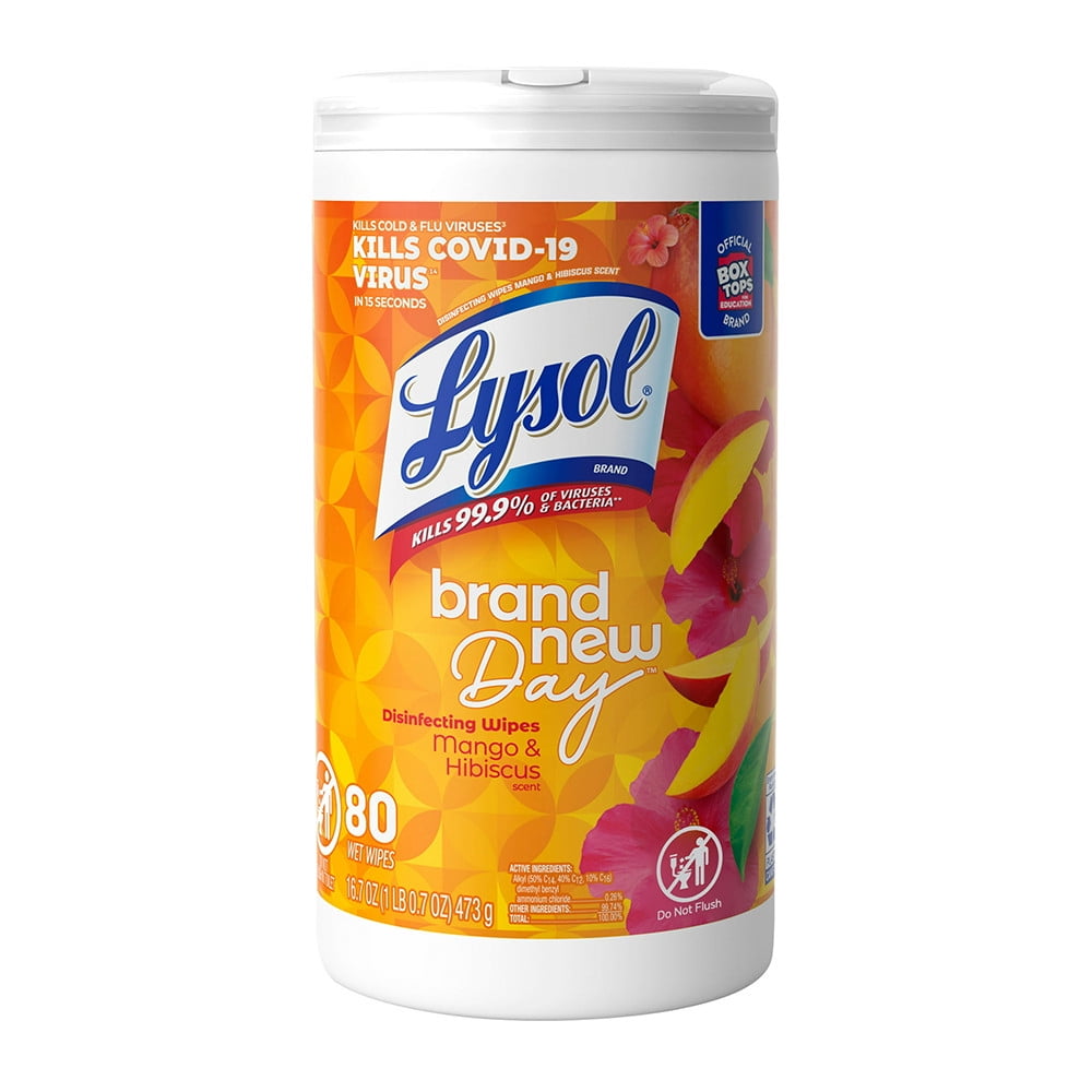 Lysol Disinfectant Antibacterial Cleaning Wipes, 80 Ct, 3 Pack ...