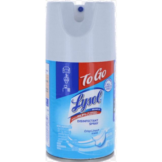 Lysol, Disinfectant Crisp Linen Scent, Count 1 - Disinfectant Spray ...