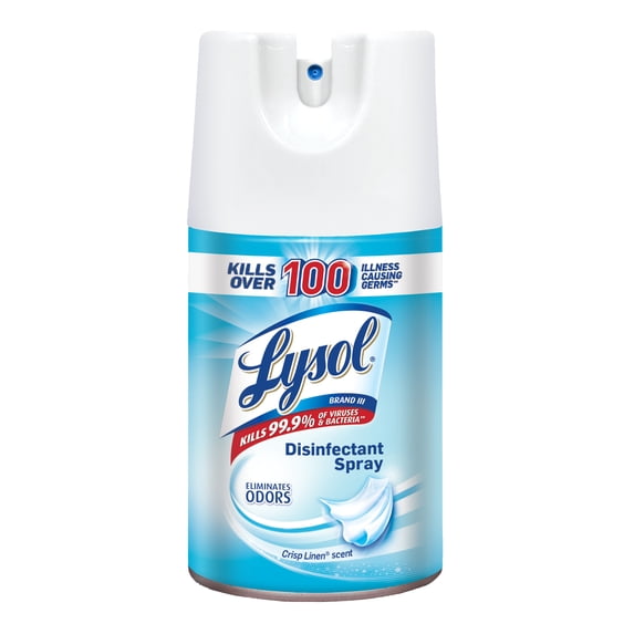 Lysol Disinfectant Spray, Crisp Linen, 7oz, 1 Count Per Pack - Walmart.com
