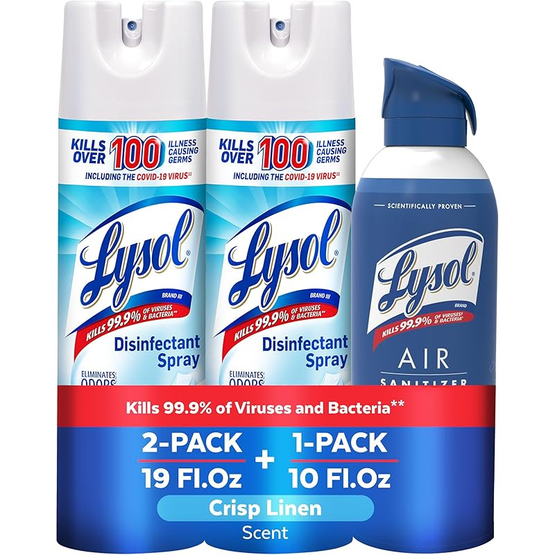 Lysol Disinfectant Spray, Household Essential Cleaning Supplies, Multi ...