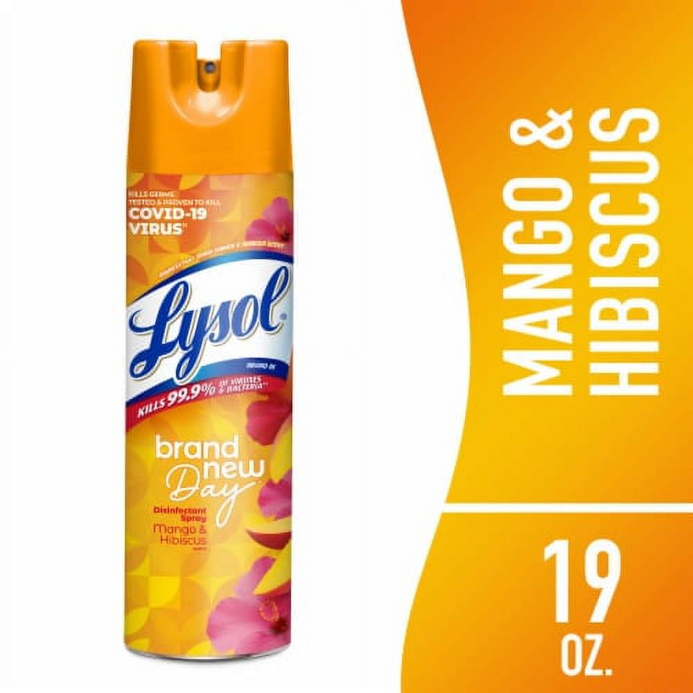Lysol Disinfectant Spray, Sanitizing Antibacterial Spray, Mango and ...
