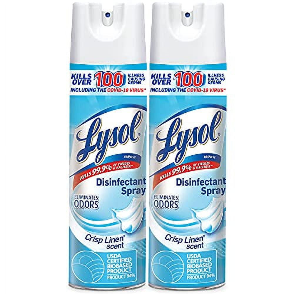 Lysol Disinfectant Spray, Sanitizing and Antibacterial Spray, 2 Count ...