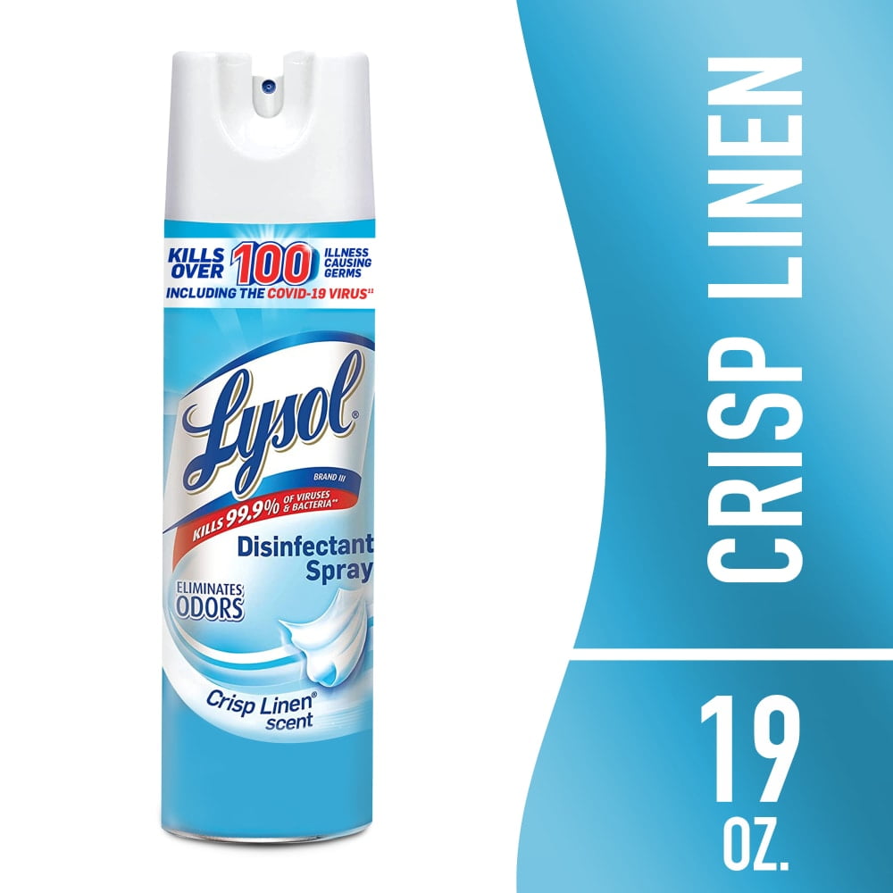 Lysol Disinfectant Spray, Sanitizing Antibacterial Spray, Crisp Linen ...