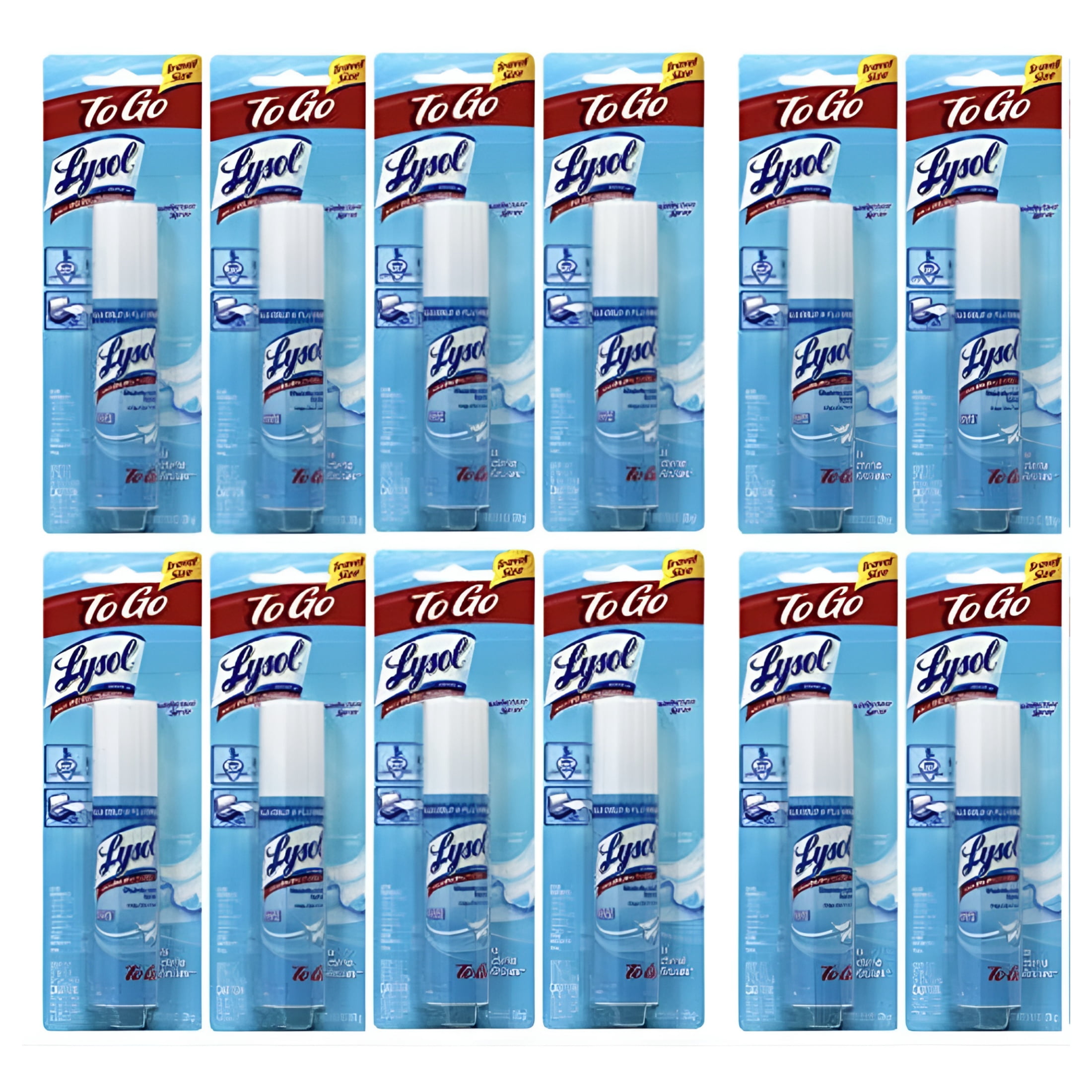 Lysol Disinfectant Spray To Go Travel Size vuwjXU, 12 Pack - Walmart.com