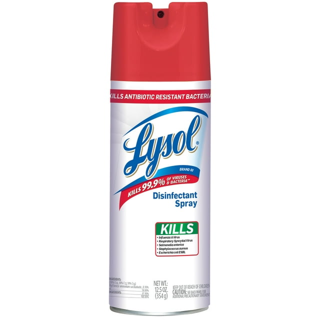 Lysol Disinfectant Spray, Unscented, 12.5oz - Walmart.com