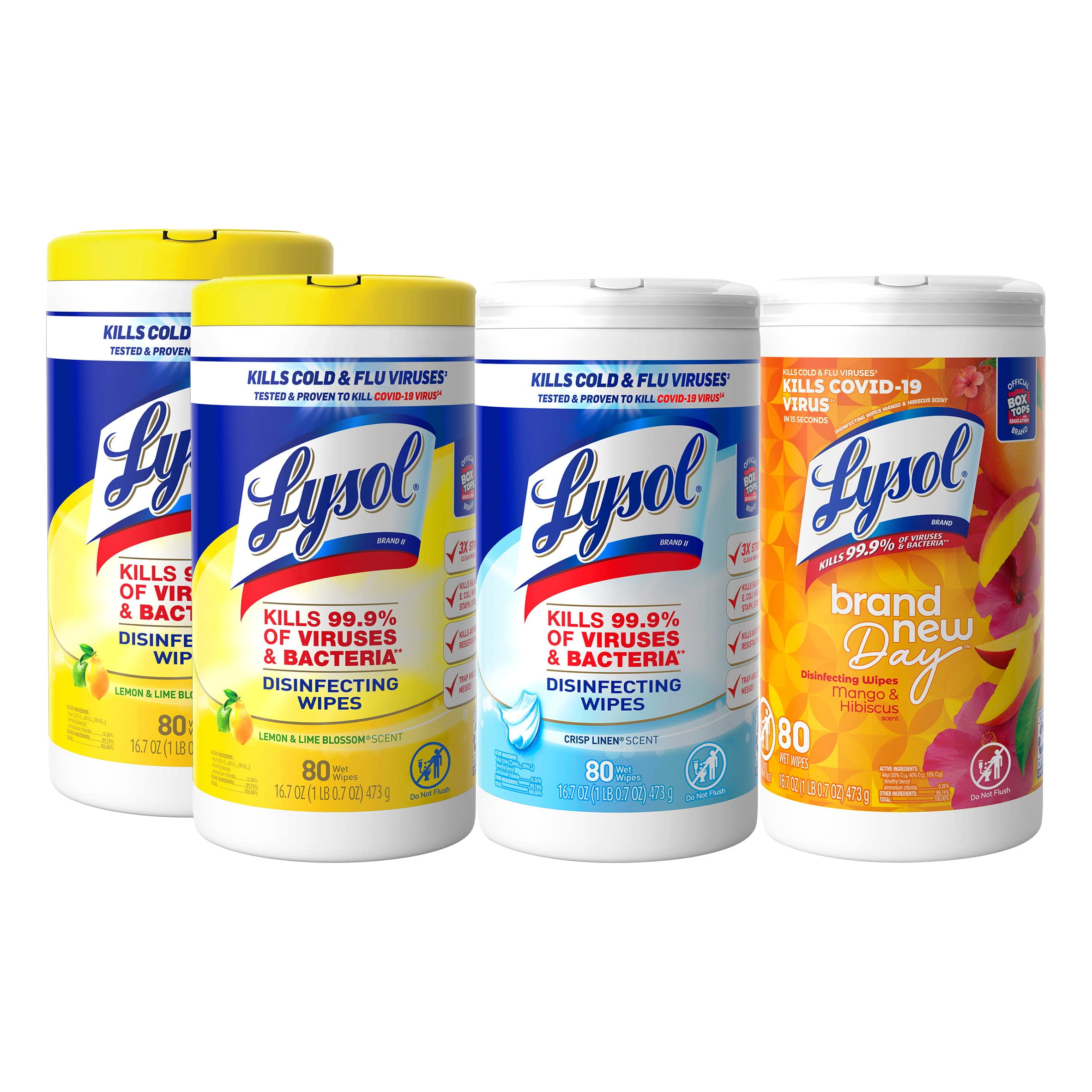 Lysol Disinfectant Wipes Bundle, Multi-Surface Antibacterial Cleaning ...