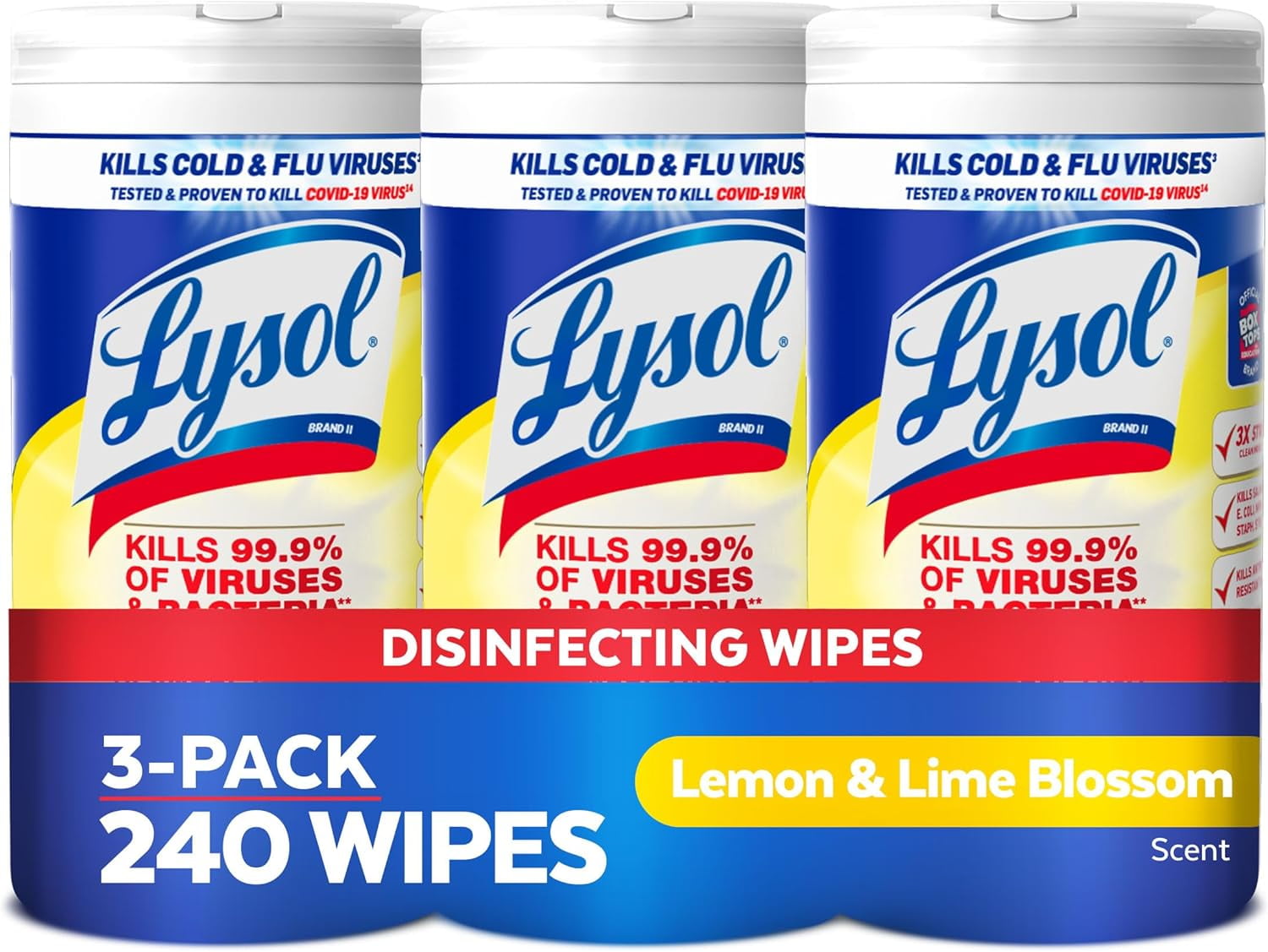 Lysol Disinfectant Wipes, Multi-Surface Antibacterial Cleaning Wipes, For Disinfecting and ...