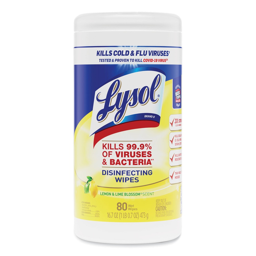 Lysol Lemon & Lime Blossom Disinfecting Wipes (80-Count) 1920077182 - Walmart.com
