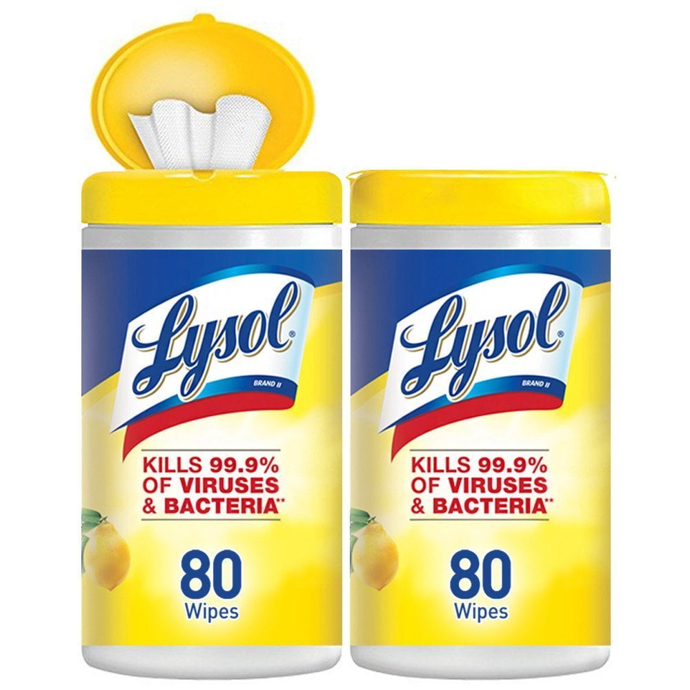 Lysol Disinfecting Wipes, Lemon & Lime Blossom, 80ct - Walmart.com