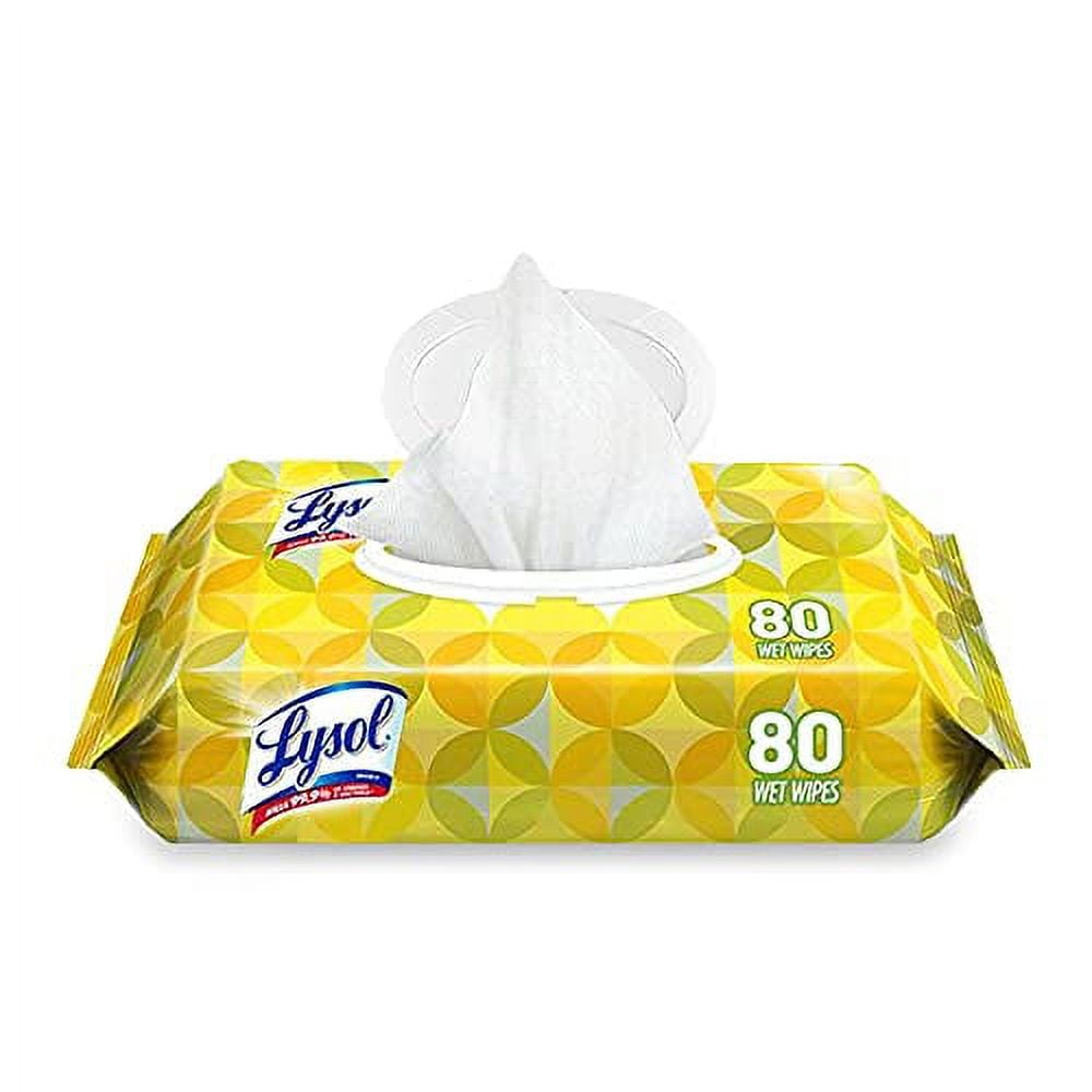 Lysol Disinfecting Wipes, Lemon & Lime Blossom, 80 Ct, 3 Pack Flatpack - Walmart.com