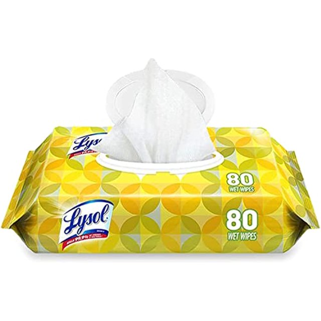 Lysol Disinfecting Wipes - Lemon & Lime Blossom Flatpack 80 Ct. (Pack Of 2) - Walmart.com