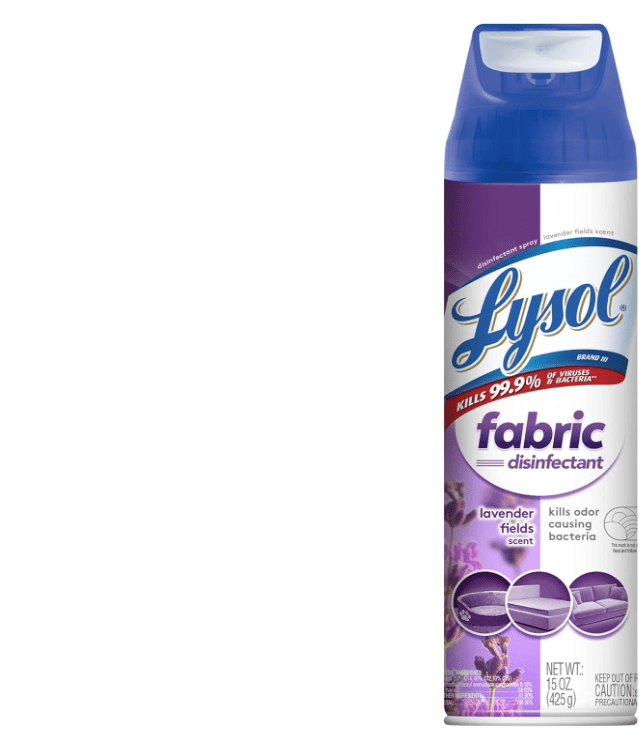 Lysol Fabric Disinfectant, 15oz, - Lavender Field 2X Wider Coverage15 ...