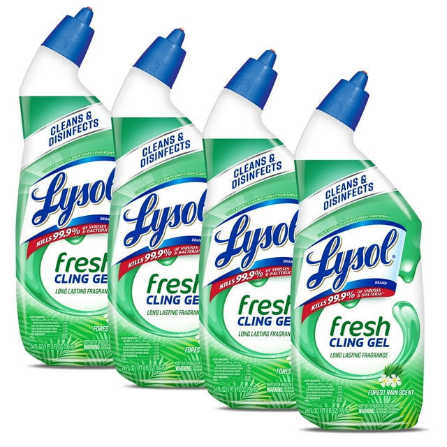 Lysol Power & Fresh Cling Toilet Bowl Cleaner, Country Scent, 24 Ounces ...