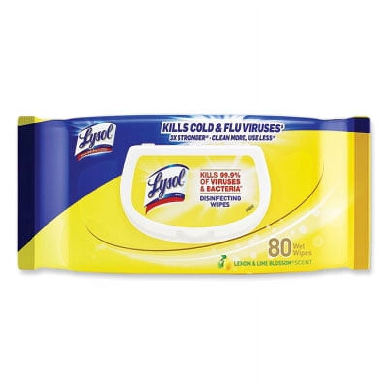 Lysol Handi-Pack Disinfecting Wipes, 80ct, Lemon & Lime Blossom - Walmart.com
