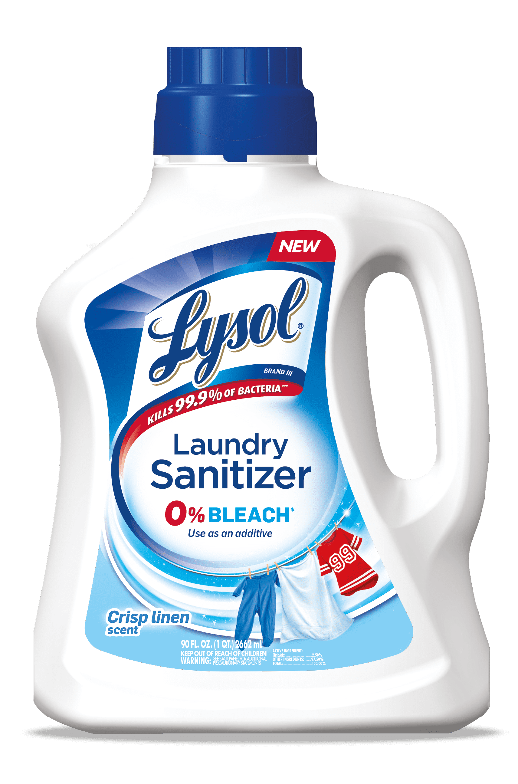 Lysol Laundry Sanitizer, Crisp Linen, 90 Oz - Walmart.com
