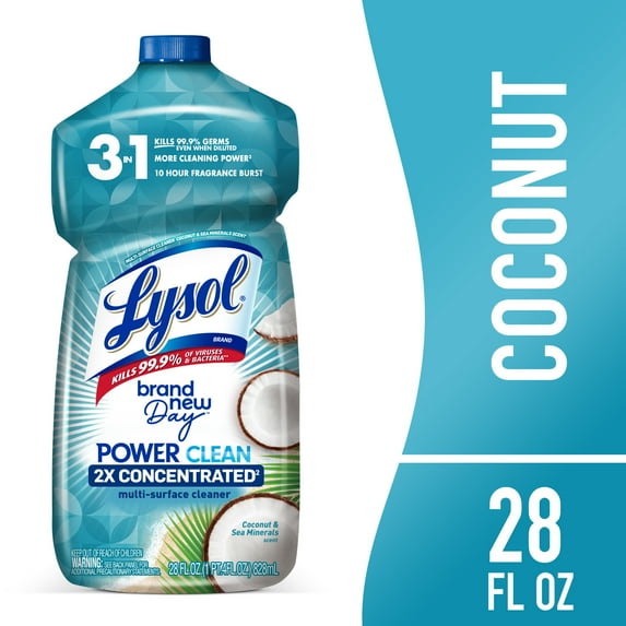 Lysol® Brand New Day™ Multi-Surface Cleaner - Coconut & Sea Minerals, 28 oz - Walmart.com