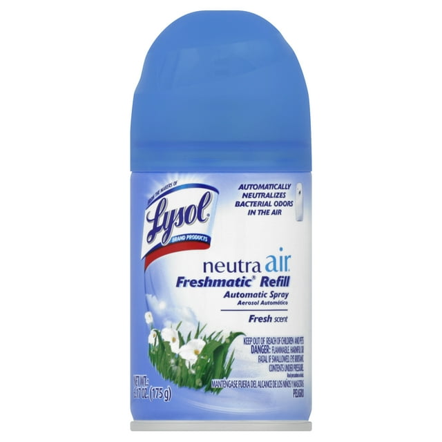 Lysol Neutra Air Freshmatic Spray Refill, Fresh Scent, 6.17oz, Air ...