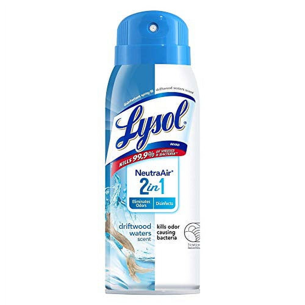 Lysol Neutraair Disinfectant Spray, Driftwood Waters Mist, 10 Oz, Pack ...