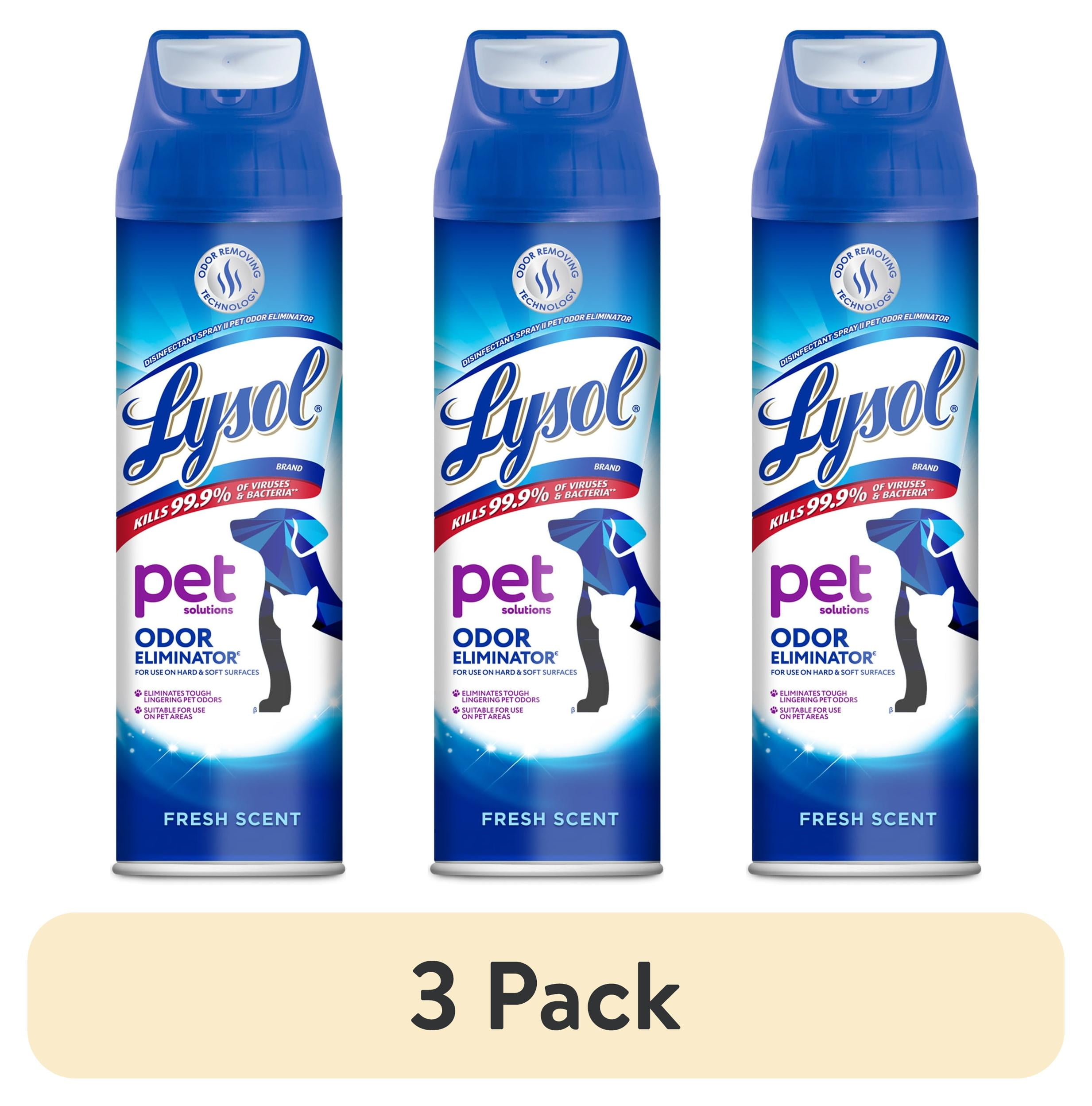 (3 pack) Lysol® Pet Odor Eliminator Spray, Sanitizing and Disinfecting ...