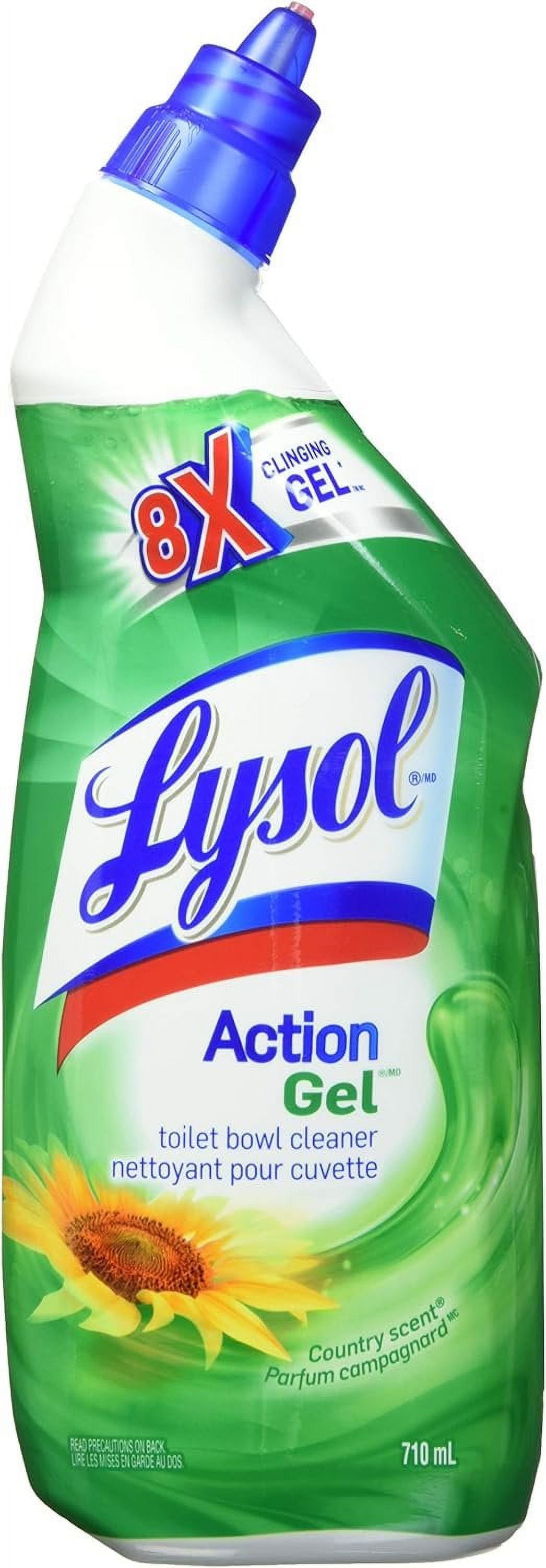 Lysol Power & Action Toilet Bowl Cleaner, Country Scent 710ml Case Of 9 - Walmart.com