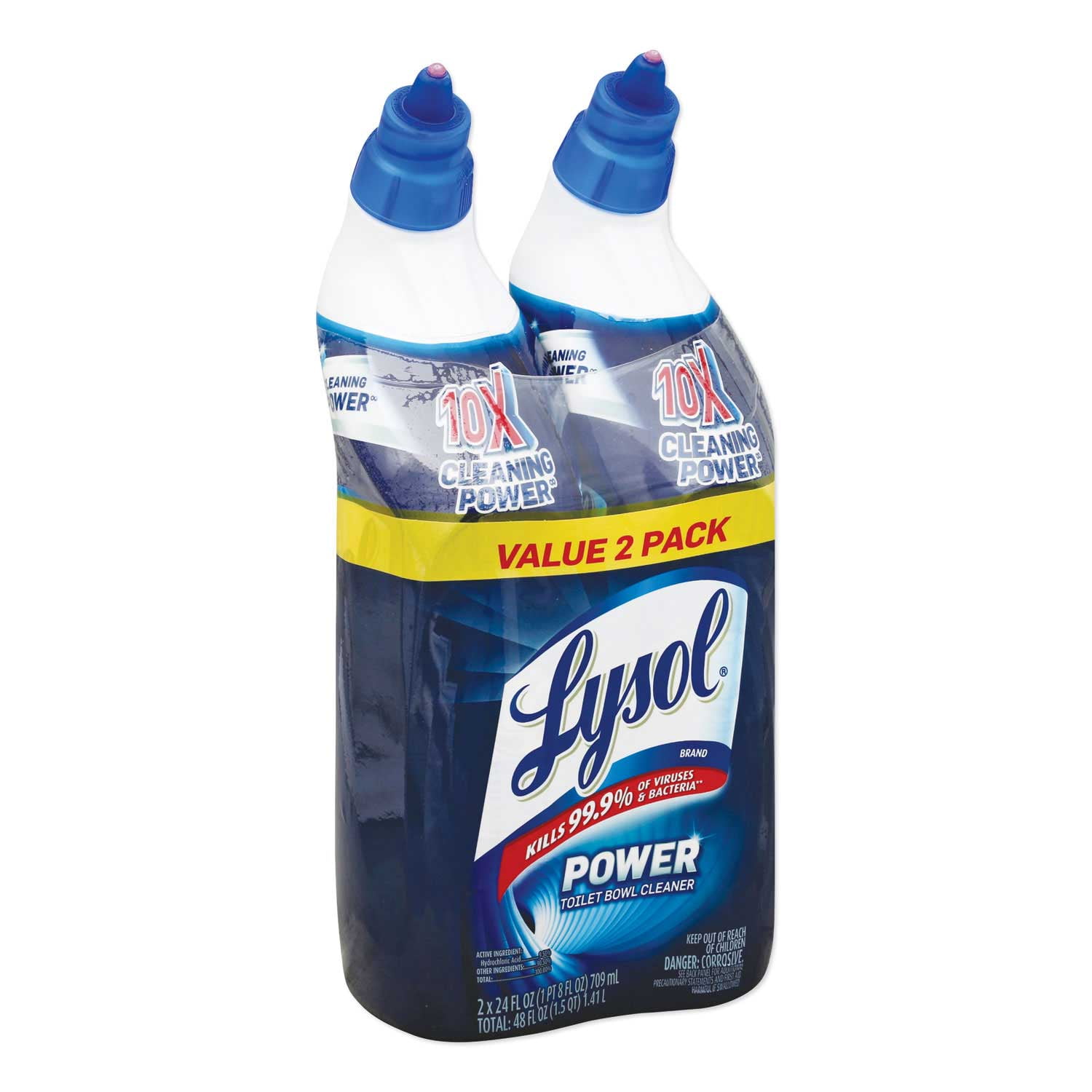 Lysol Power Toilet Bowl Cleaner, 48 Fluid Ounce - Walmart.com