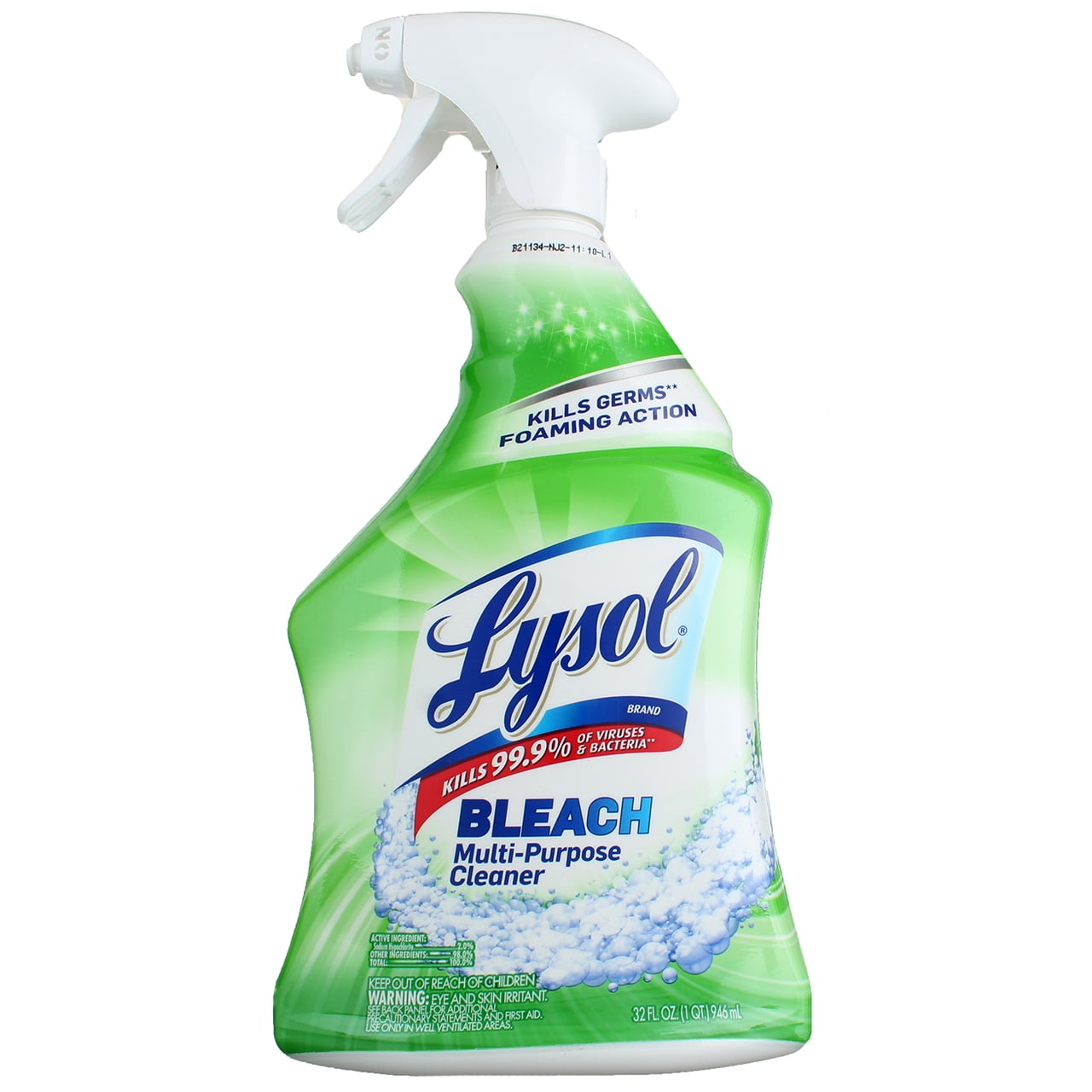 Lysol, Power White and Shine Multi-purpose Cleaner with Bleach, 32 Oz ...