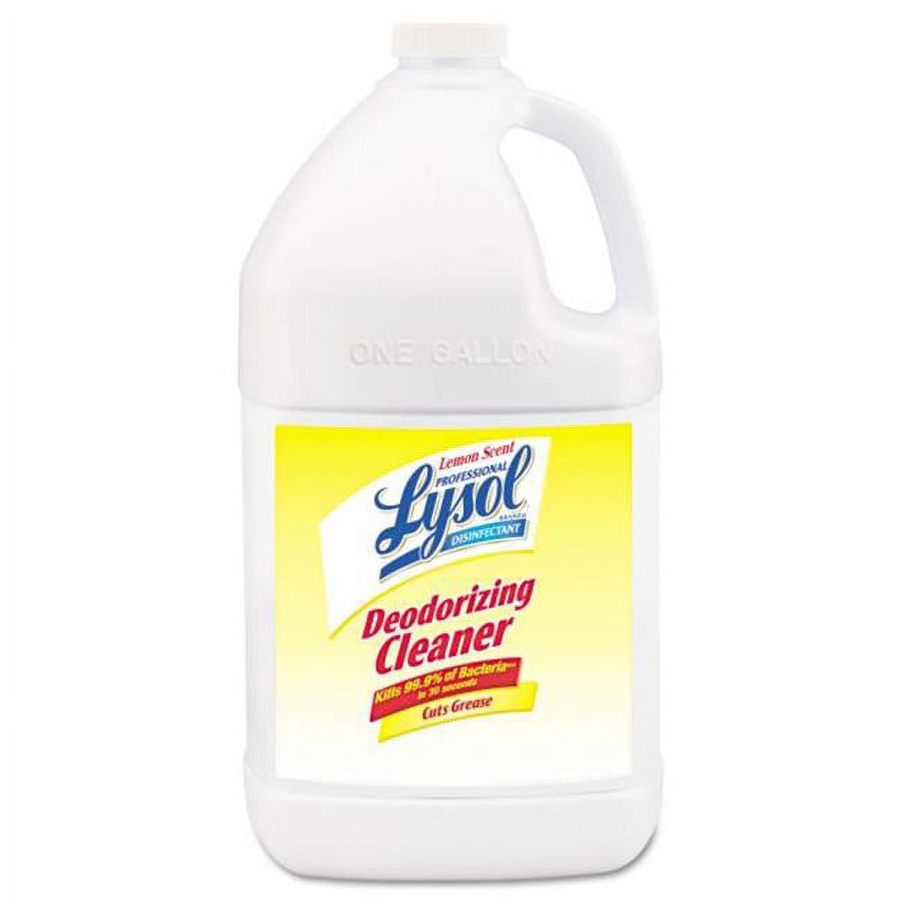 Lysol Disinfectant Deodorizing Cleaner, Lemon Scent, 1 Gallon, Pack of ...