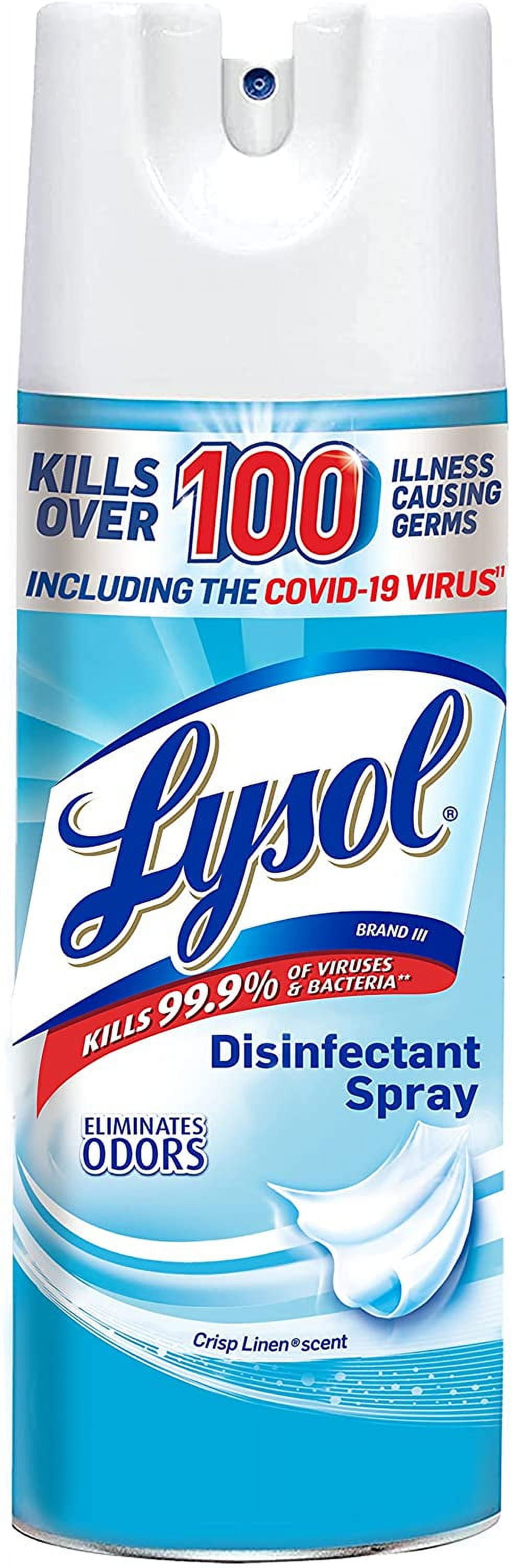 Lysol Crisp Linen Scent Disinfectant Spray - 12.5 Oz - Walmart.com