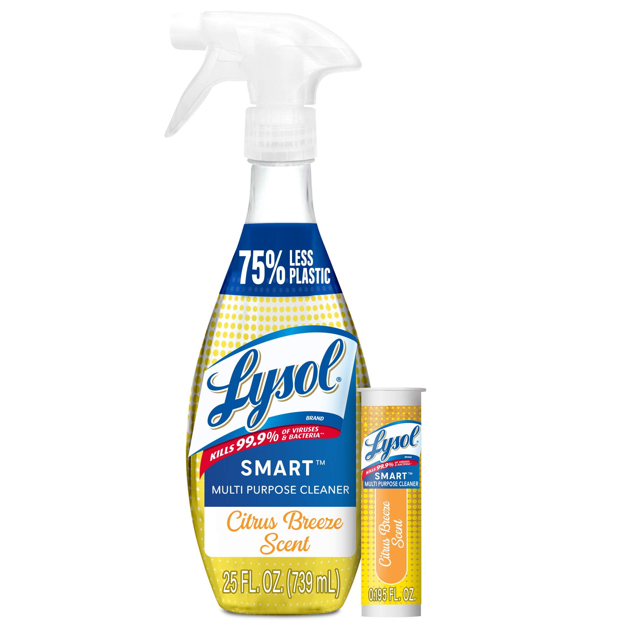 Lysol Smart Multi-Purpose Cleaner, Citrus Breeze Starter Kit, 0.195 Fl ...