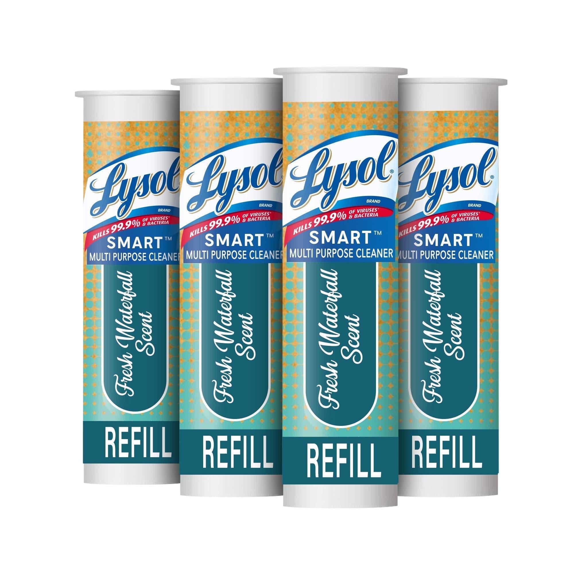Lysol Smart Refill Cartridges, 4 x 0.195FL.OZ (5.76mL) (Pack of 4) Fresh Waterfall - Walmart.com