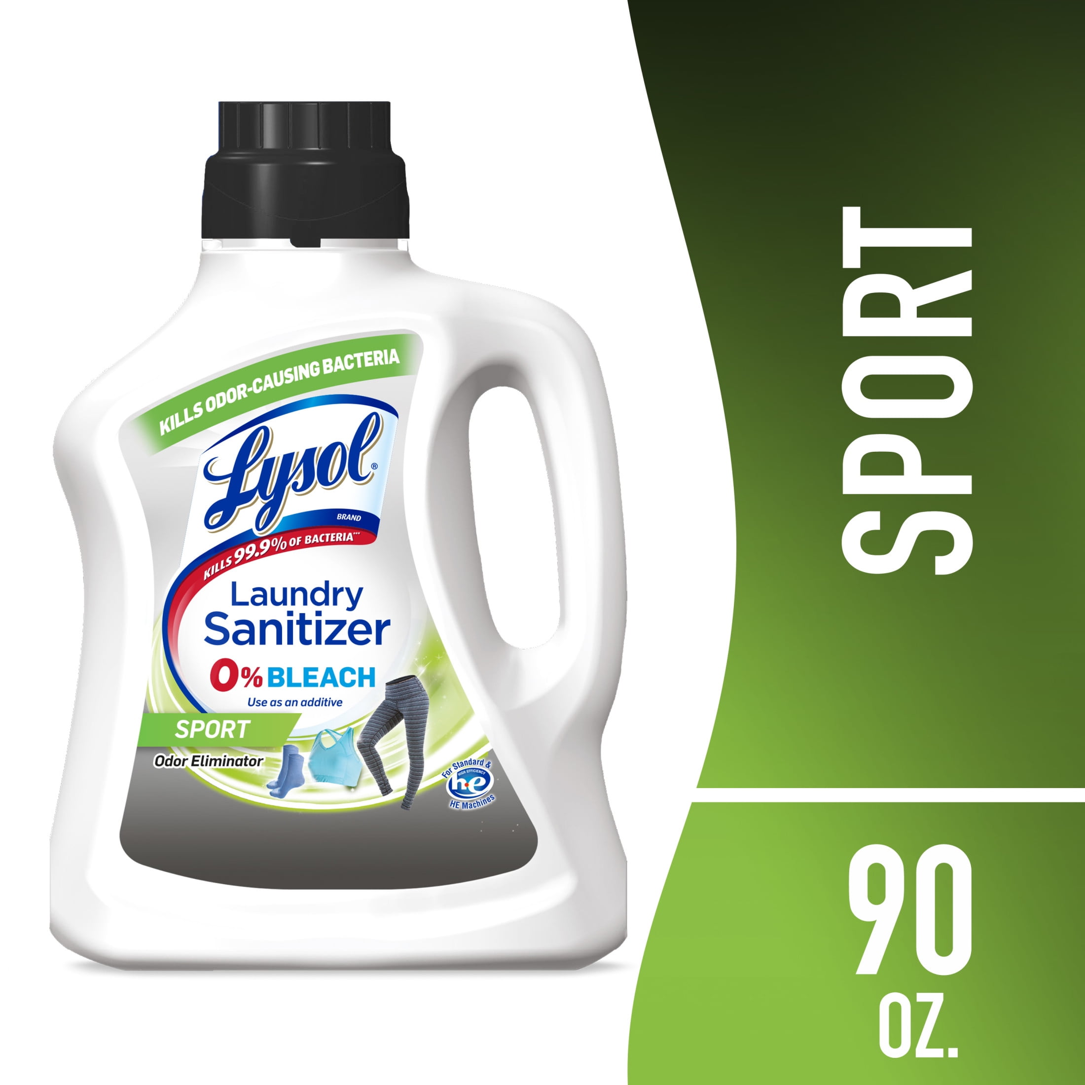 Lysol Sport Laundry Sanitizer, Rinse Fabric Disinfectant, 90oz ...
