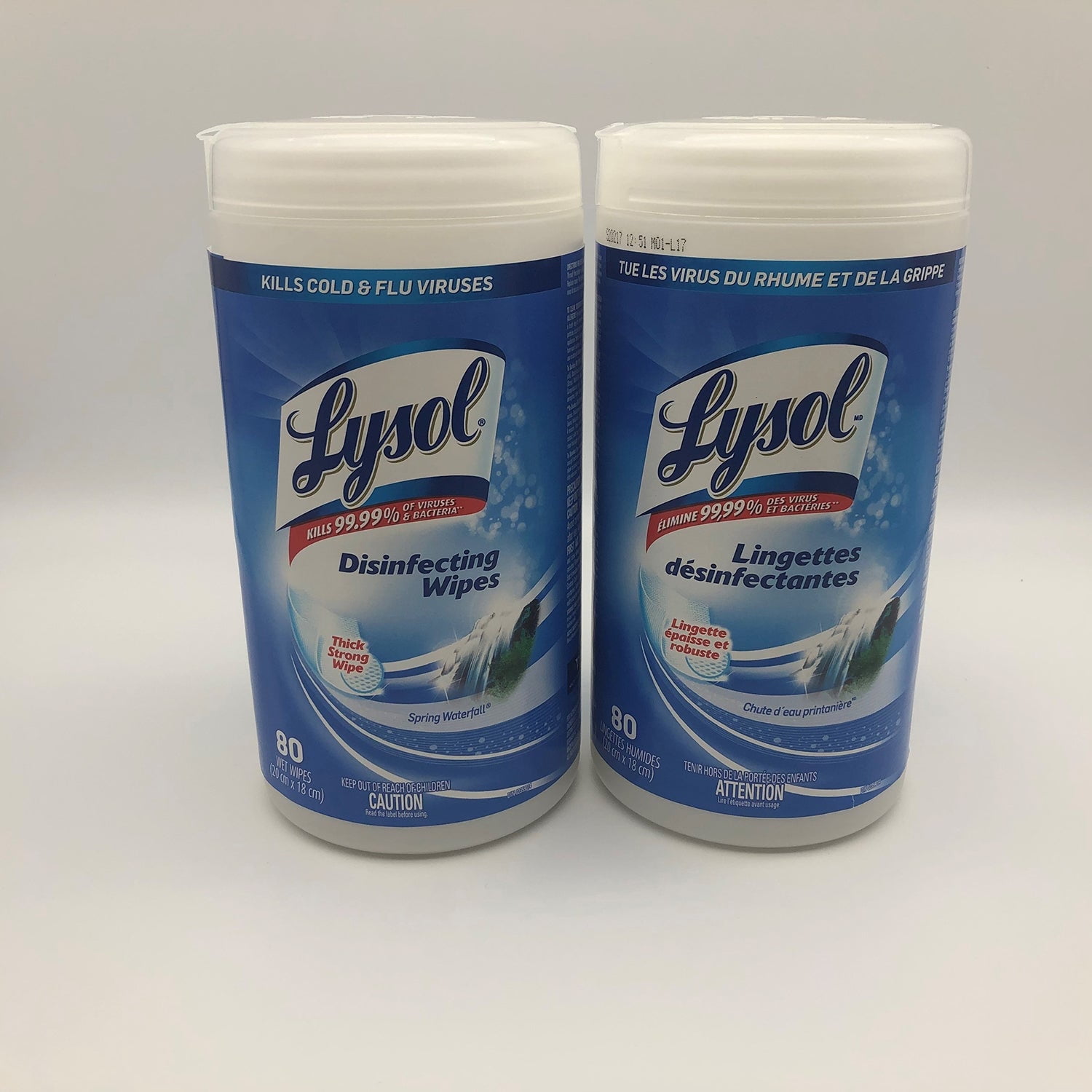Lysol Spring Waterfall 80 Count Disinfecting Wipes 2 Pack - Walmart.com