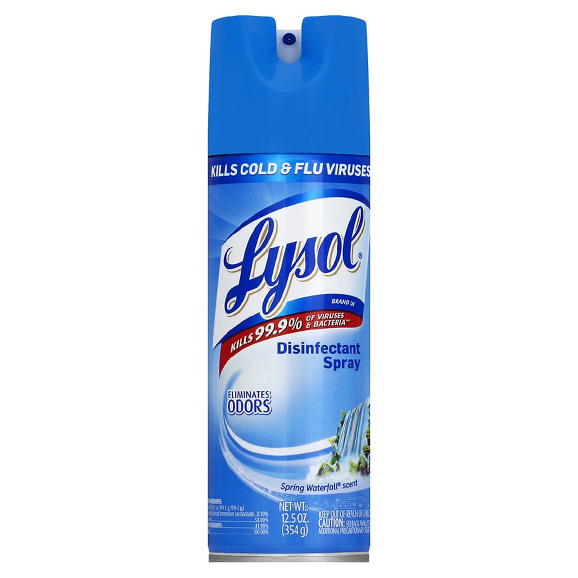 Lysol Surface Disinfectant Liquid 12.5 oz. Can Spring Waterfall Scent ...