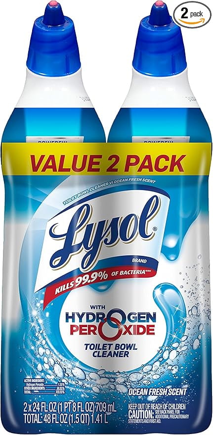 Lysol Toilet Bowl Cleaner Gel, For Cleaning and Disinfecting, Bleach ...