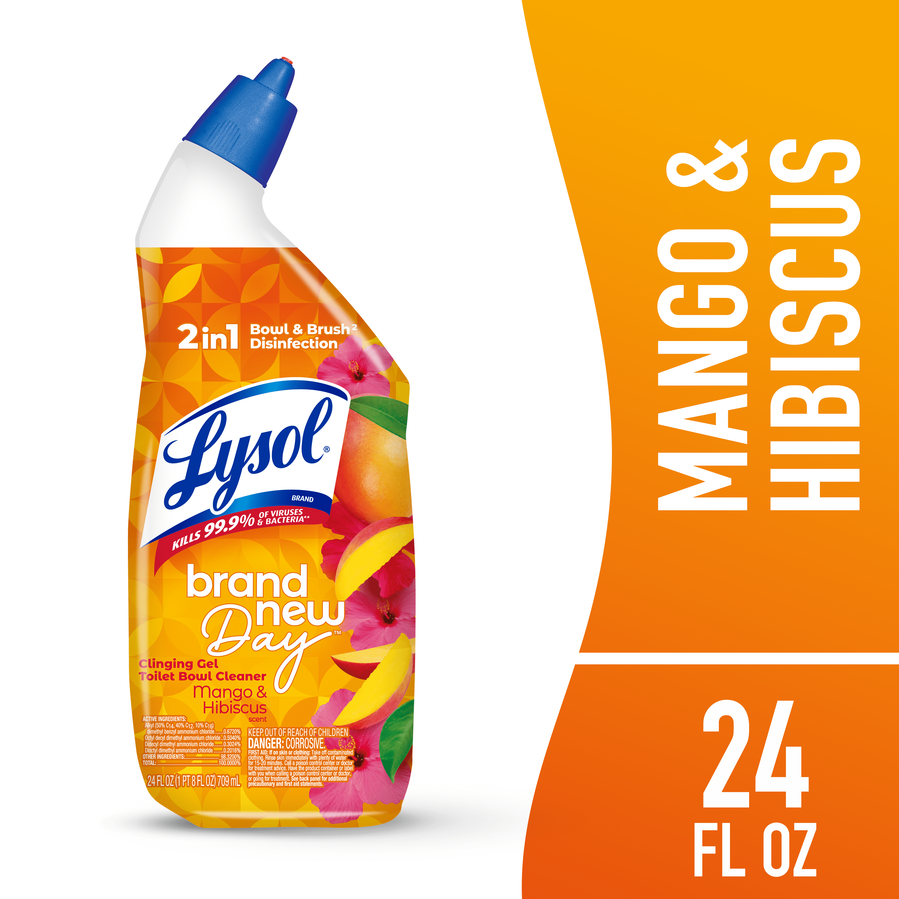 Lysol® Toilet Bowl Cleaner Gel, For Cleaning and Disinfecting, Stain ...
