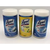 Lysol Two Spring Waterfall & One Citrus 80 Count Disinfecting Wipes 3 ...