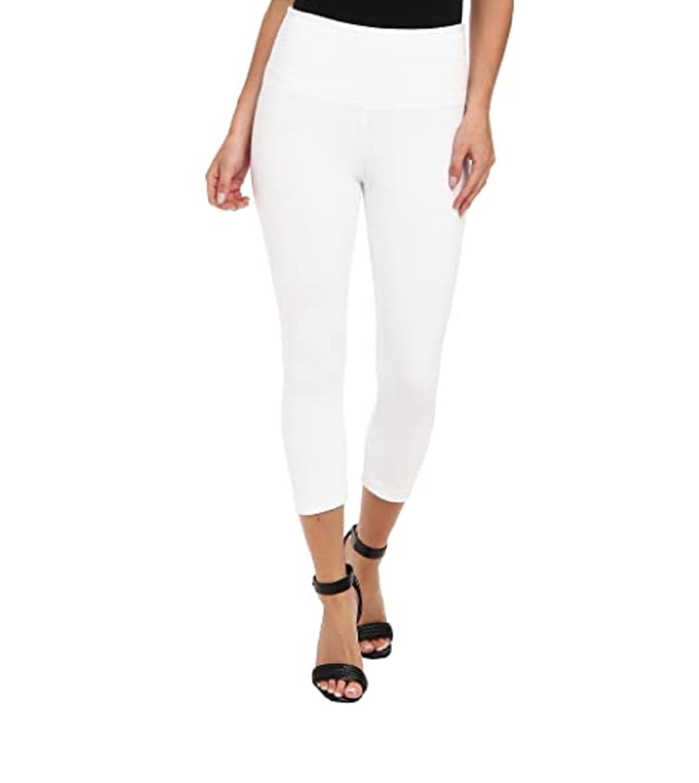 Lyssé Britt Plus Size 1X White Stretch Twill Ankle Pants - Walmart.com