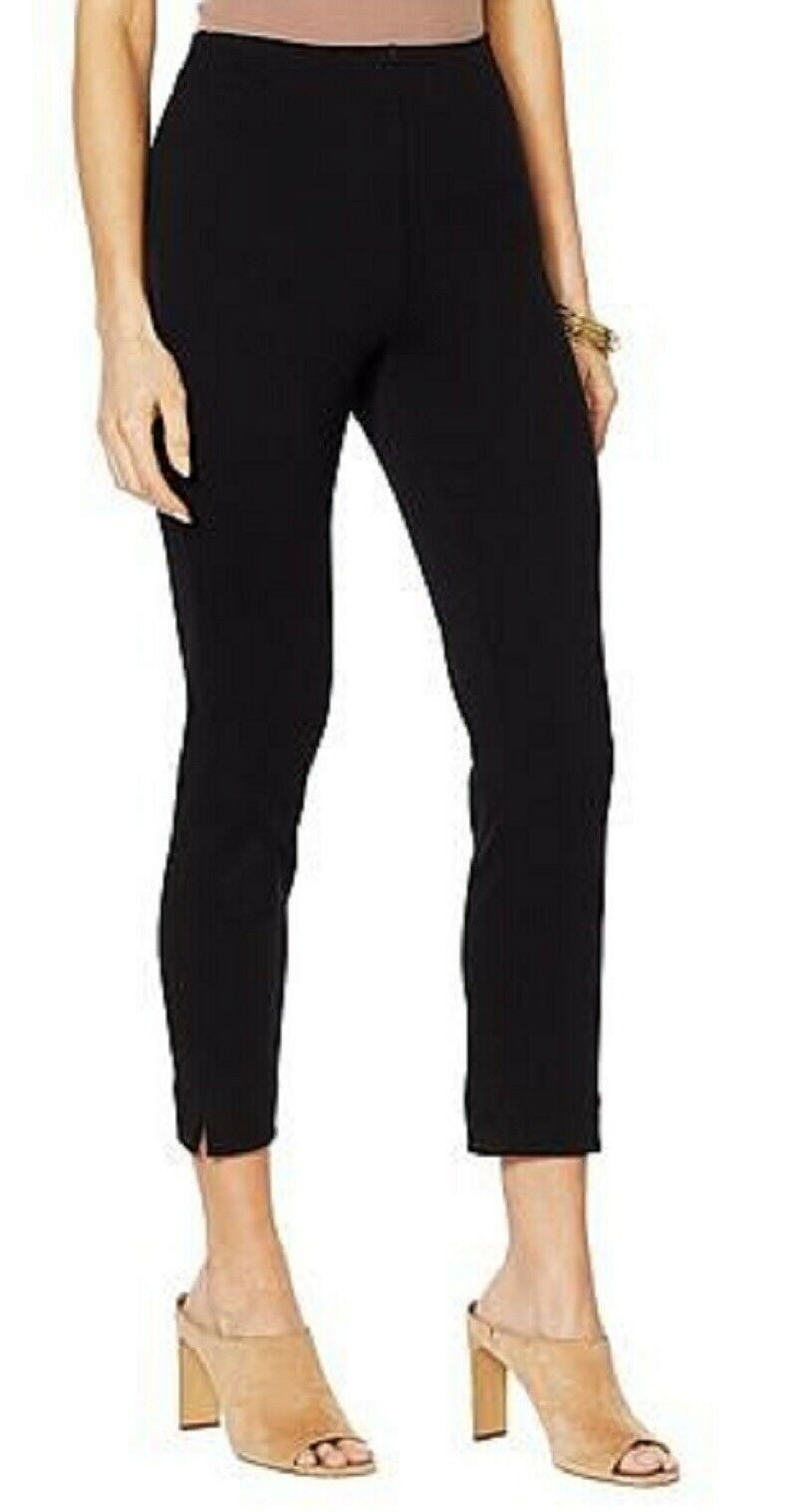 Lyssé Britt Plus Size Black Stretch Twill Ankle Pants - Walmart.com