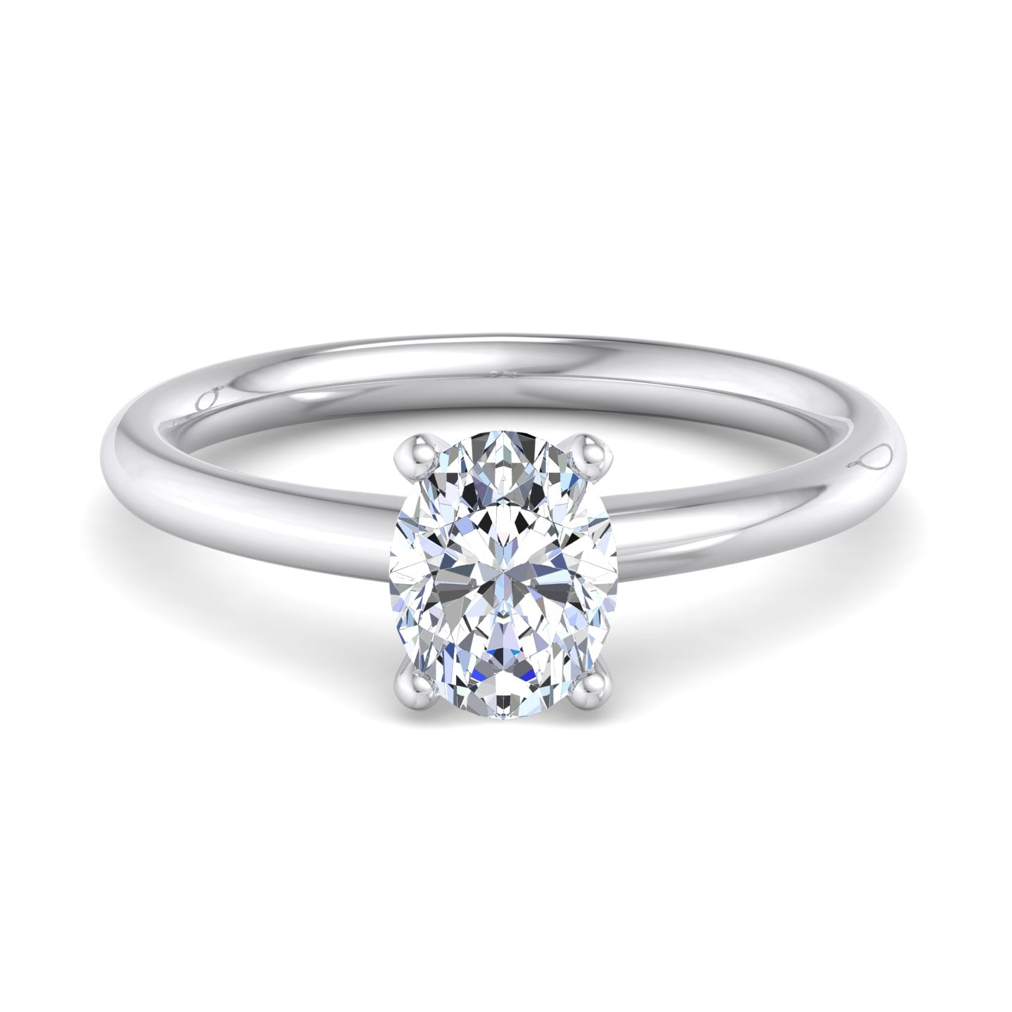 Lyssa Jewel 1.6 Ct Oval Cut Lab Created Diamond Ring for Women ...
