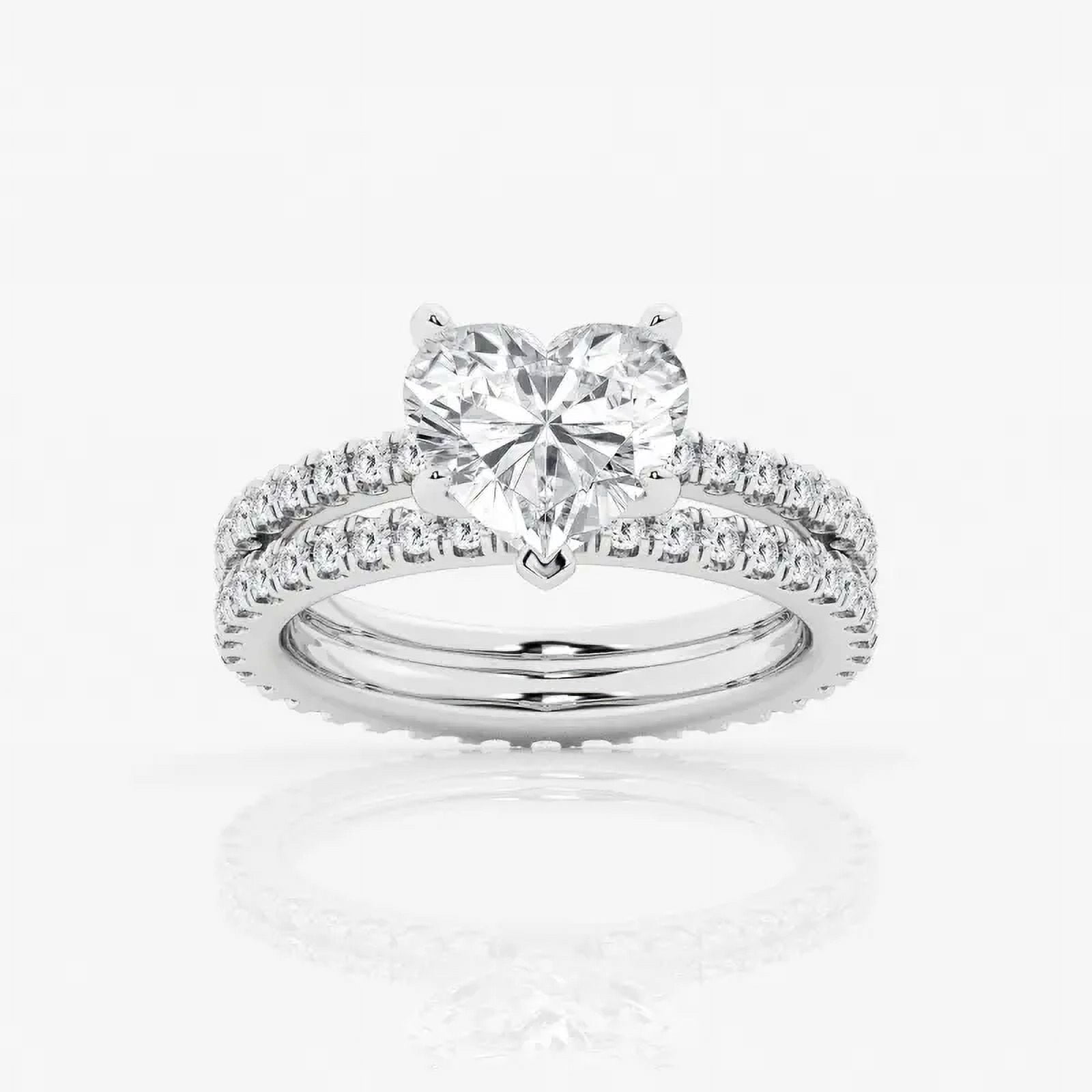Lyssa Jewel 1.9 Ct Heart Cut Engagement Ring for Women - Double Shank ...