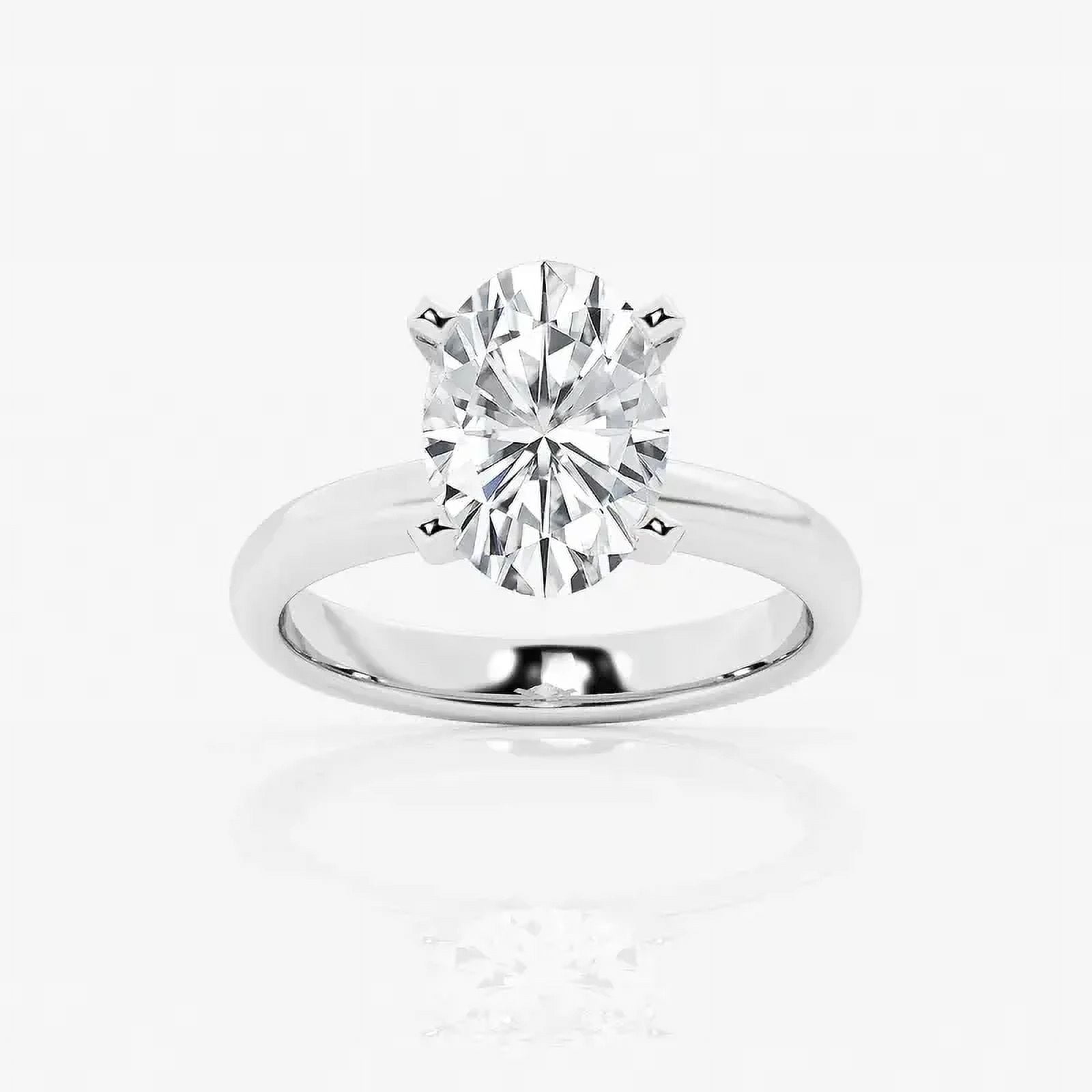 Lyssa Jewel Oval Cut 1.8 Ct Lab Created Diamond Ring - 14K White Gold ...