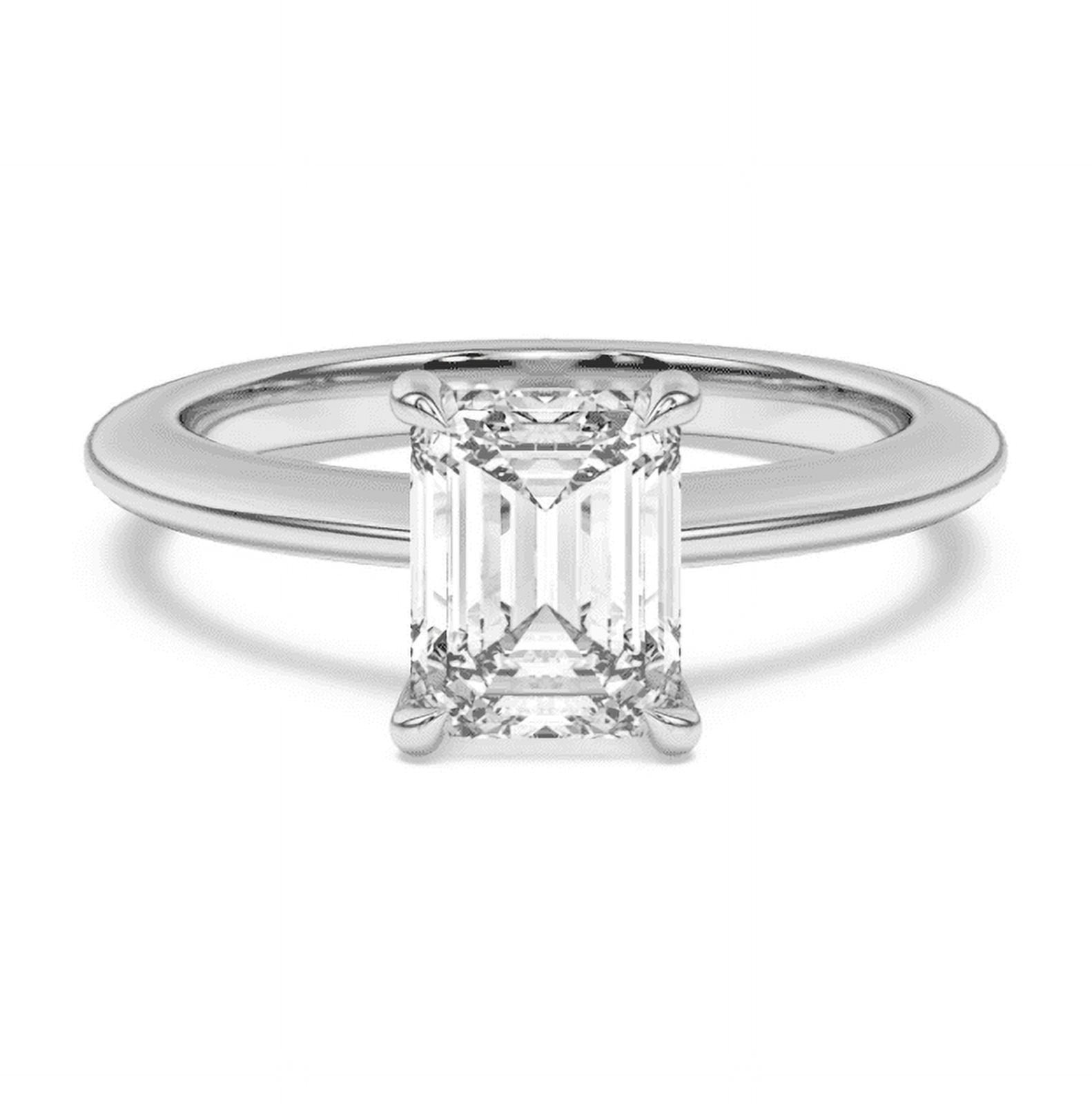 Lyssa Jewelry 1.6 Ct Oval Cut Moissanite Wedding Ring for Women - 14K White Gold Plated Two Tone ...